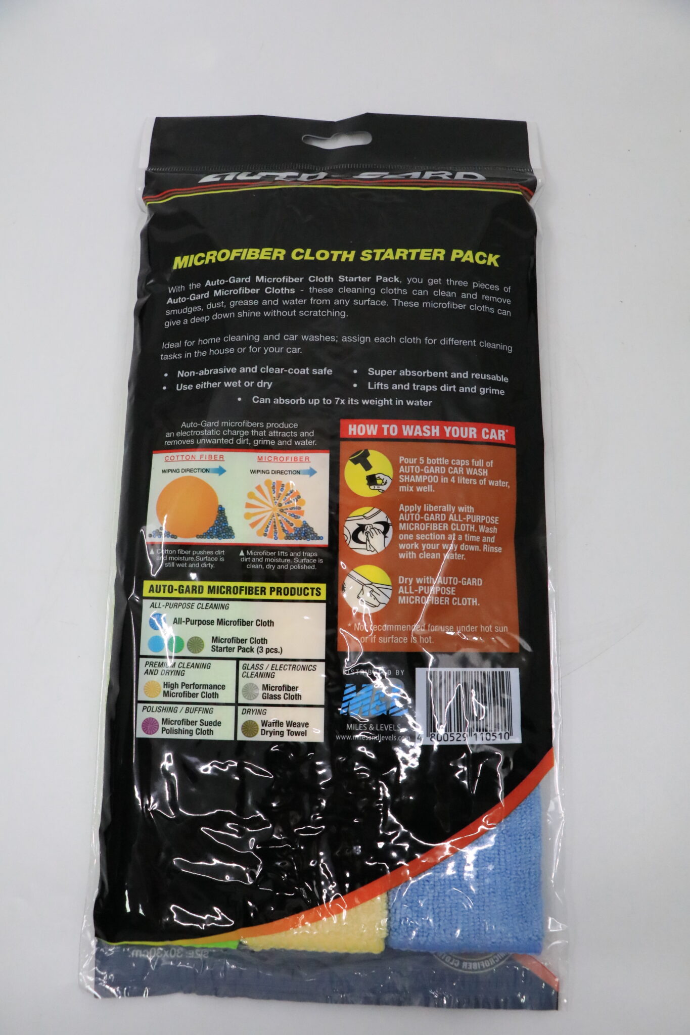 Autogard Microfiber Cloth – Reusable, Eco Cleaning Cloths (3pcs ...